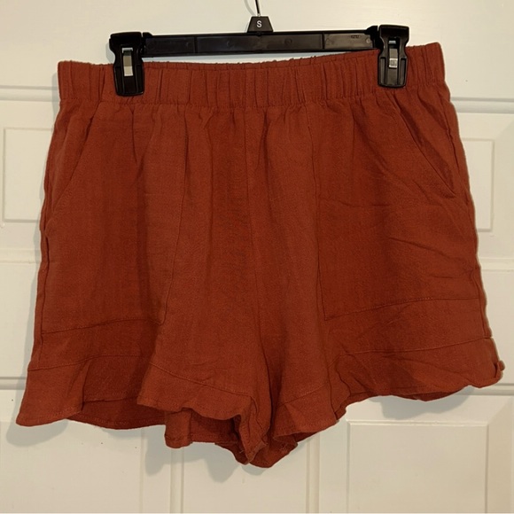 Magcomsen | Shorts | Burnt Orange Flowy Shorts Large | Poshmark